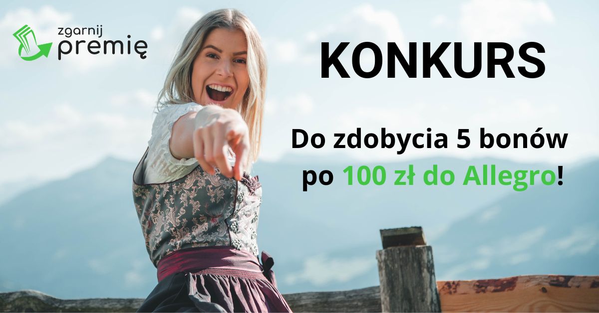 Odpowiedź na proste pytanie i zgarnij od nas bon 100 zł do Allegro! - WYNIKI - Zgarnijpremie.pl