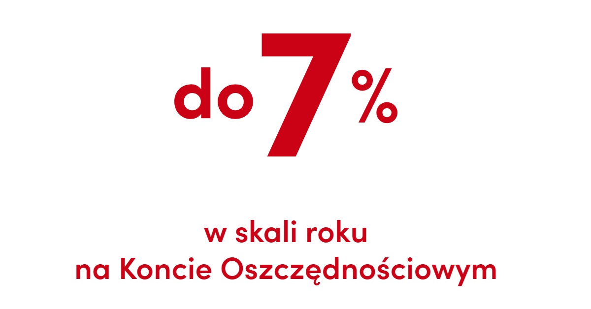 7% i 6% na Koncie Oszczędnościowym w Banku Pekao SA